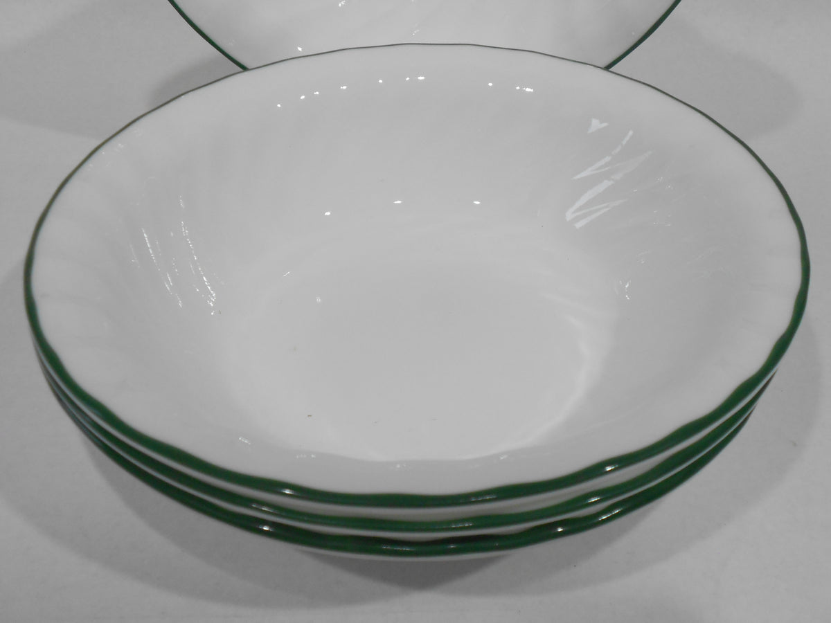 ️ New 4 CORELLE CALLAWAY 18-oz SOUP BOWLS Cereal 7.25" Swirled Hunter ...