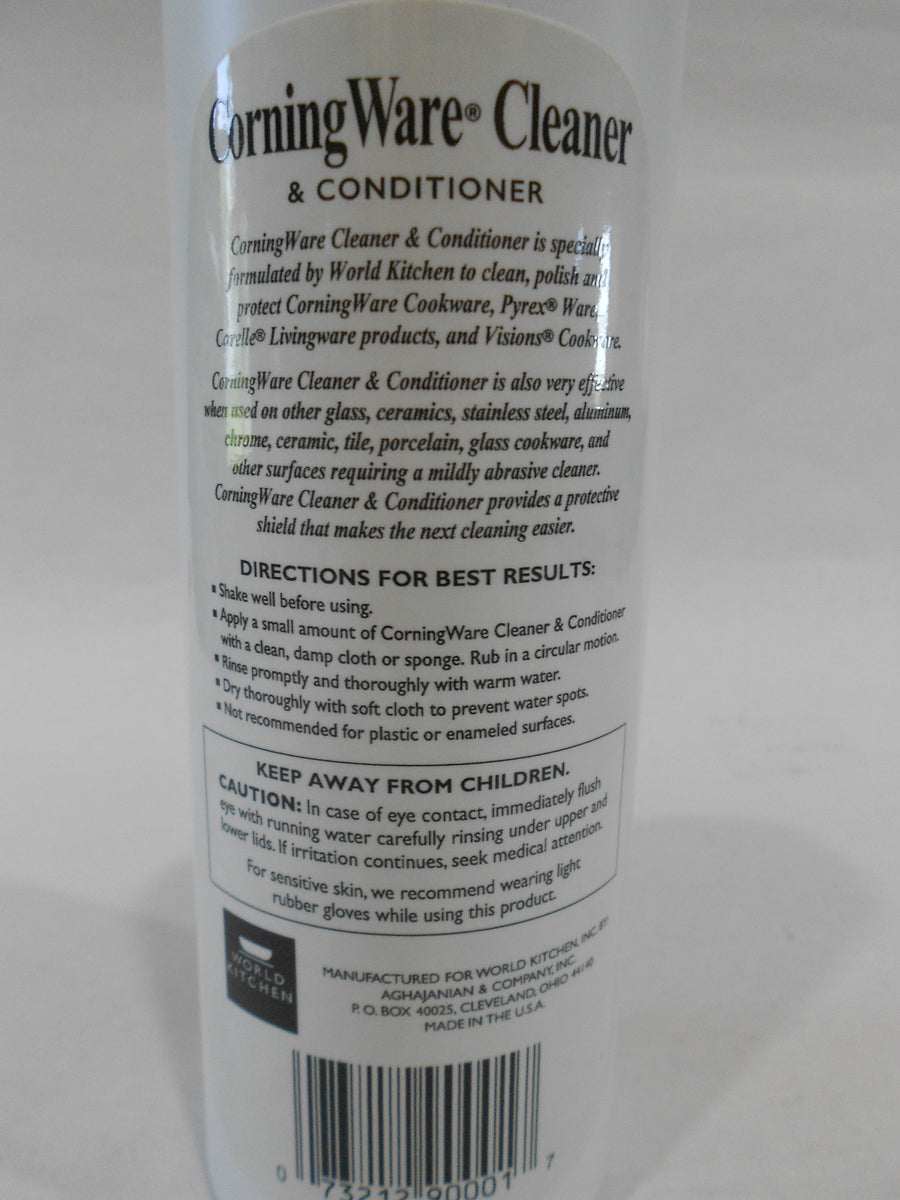 ️ CORNINGWARE CLEANER & CONDITIONER 16-oz Bottle World Kitchen Corell ...