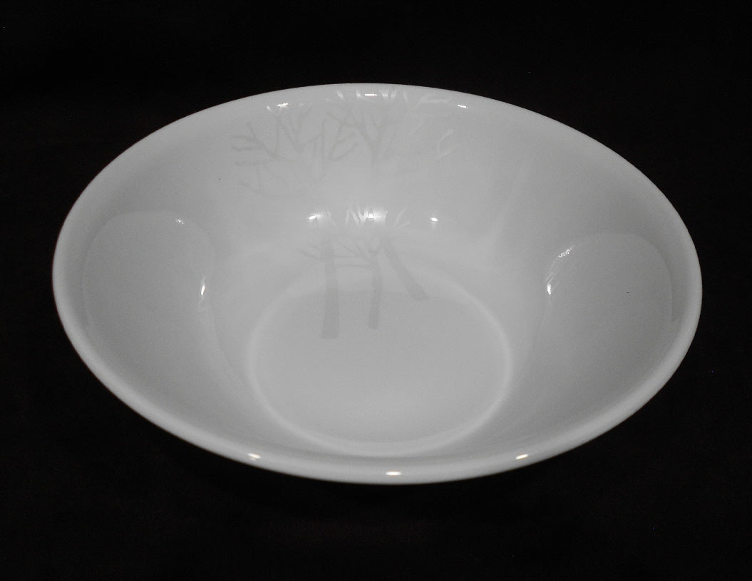 Corelle FROST 1-Qt SERVING BOWL 8.5" White Bare Trees Silver Moonbea ...