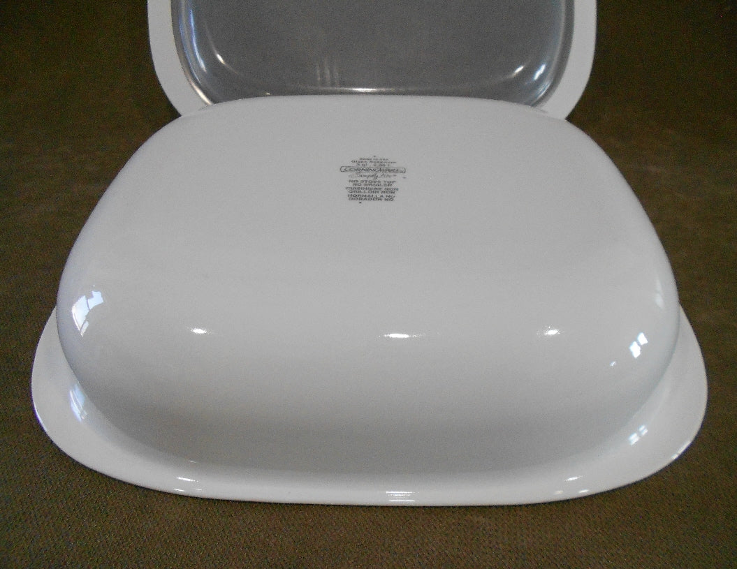️ Corningware SIMPLYLITE White 3-Qt OBLONG Casserole Bake Dish & Plas ...