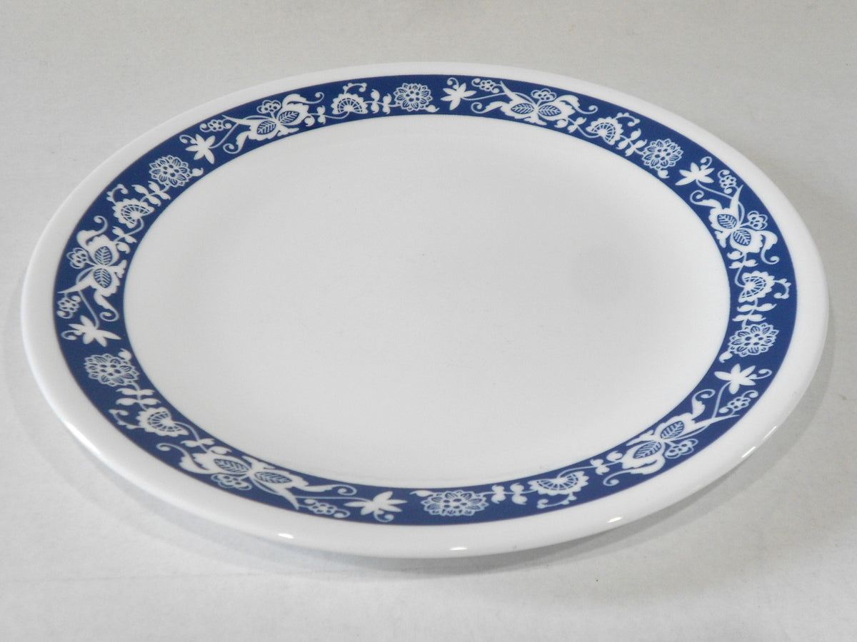 NR Pristine! Corelle TRUE BLUE 8.5" LUNCH PLATE *Reversed OLD TOWN Pat ...