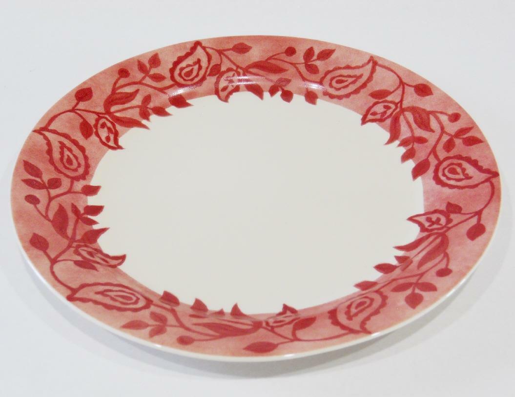 ️ NEW Corelle GYPSUM 10 1/4" DINNER PLATE Sandstone Red Maroon Bohemi ...