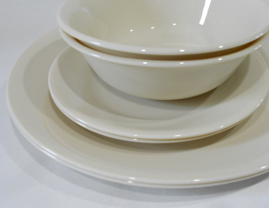 ️ VGC 6-pc Corelle SANDSTONE 2 Dinner, 2 Bread PLATES, 2 Soup BOWLS 1 ...