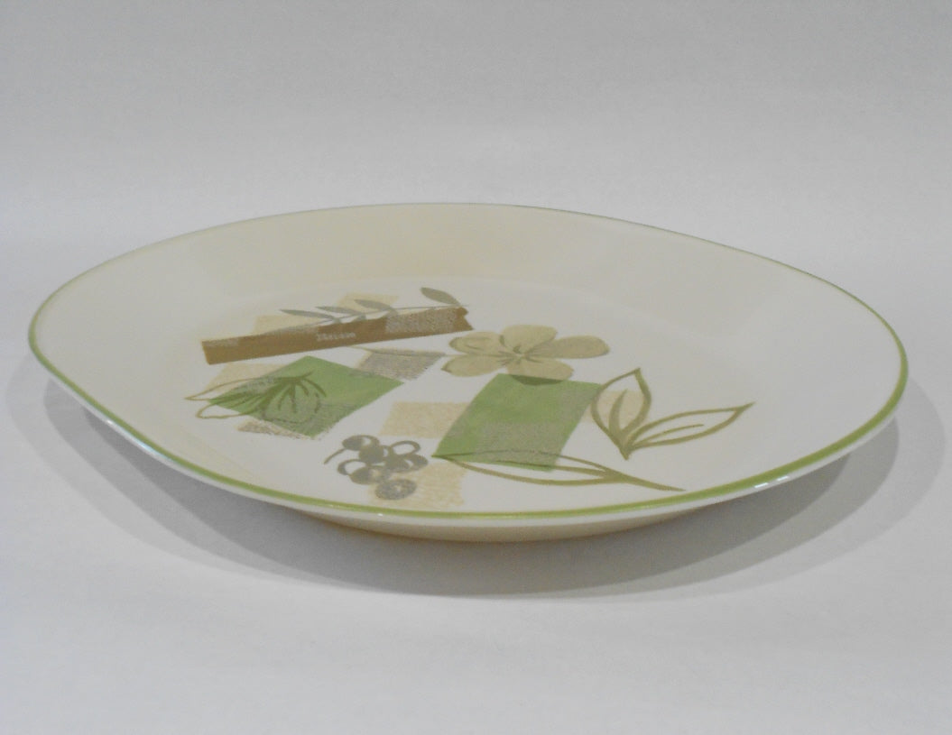 *NEW Corelle Sandstone TEXTURED LEAVES 10 x 12 1/4" Oblong SERVING PLA ...